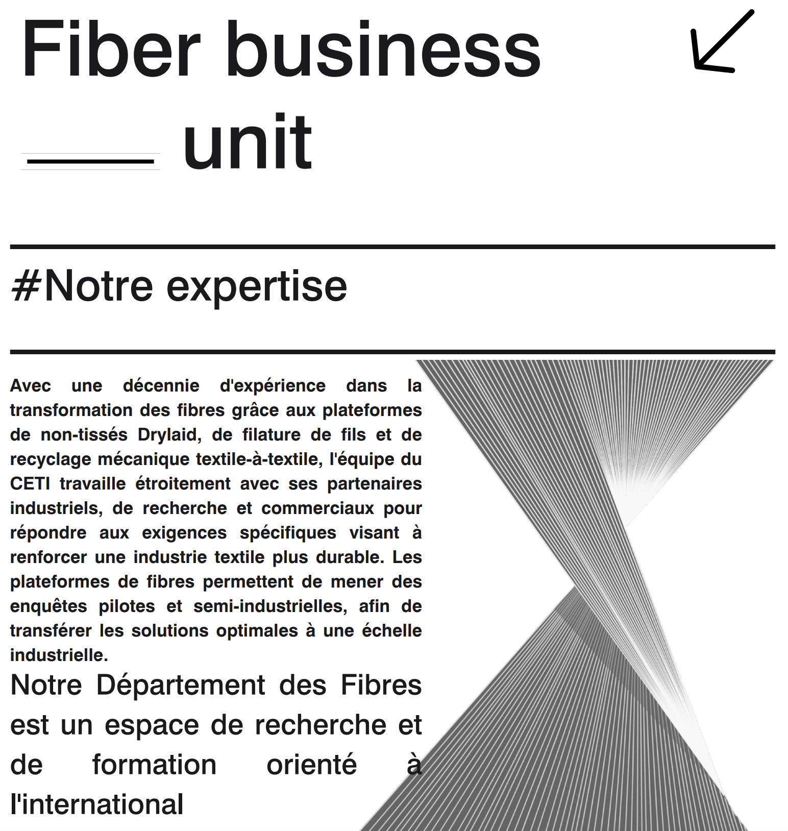 Plaquette de présentation : Département des Fibres - CETI - Ambition ...